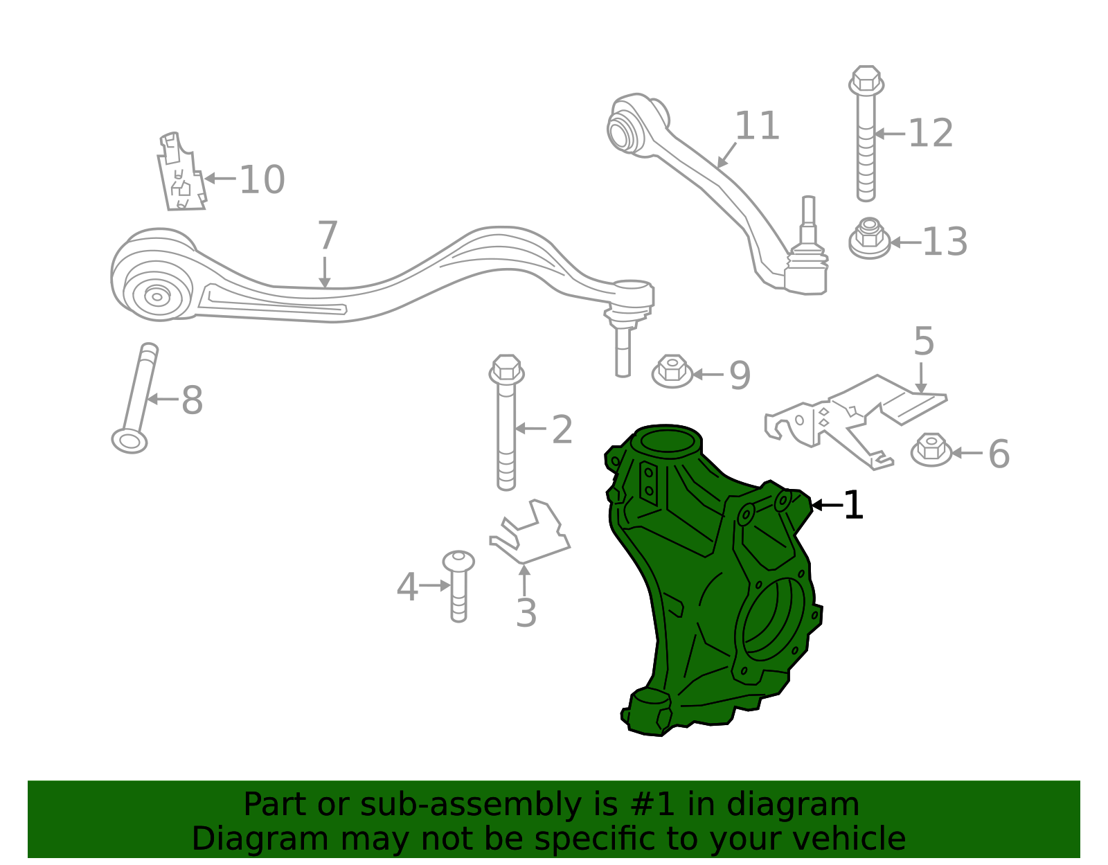 2020-2025 Toyota GR Supra Knuckle 43211-WAA02 | Toyota Parts Center