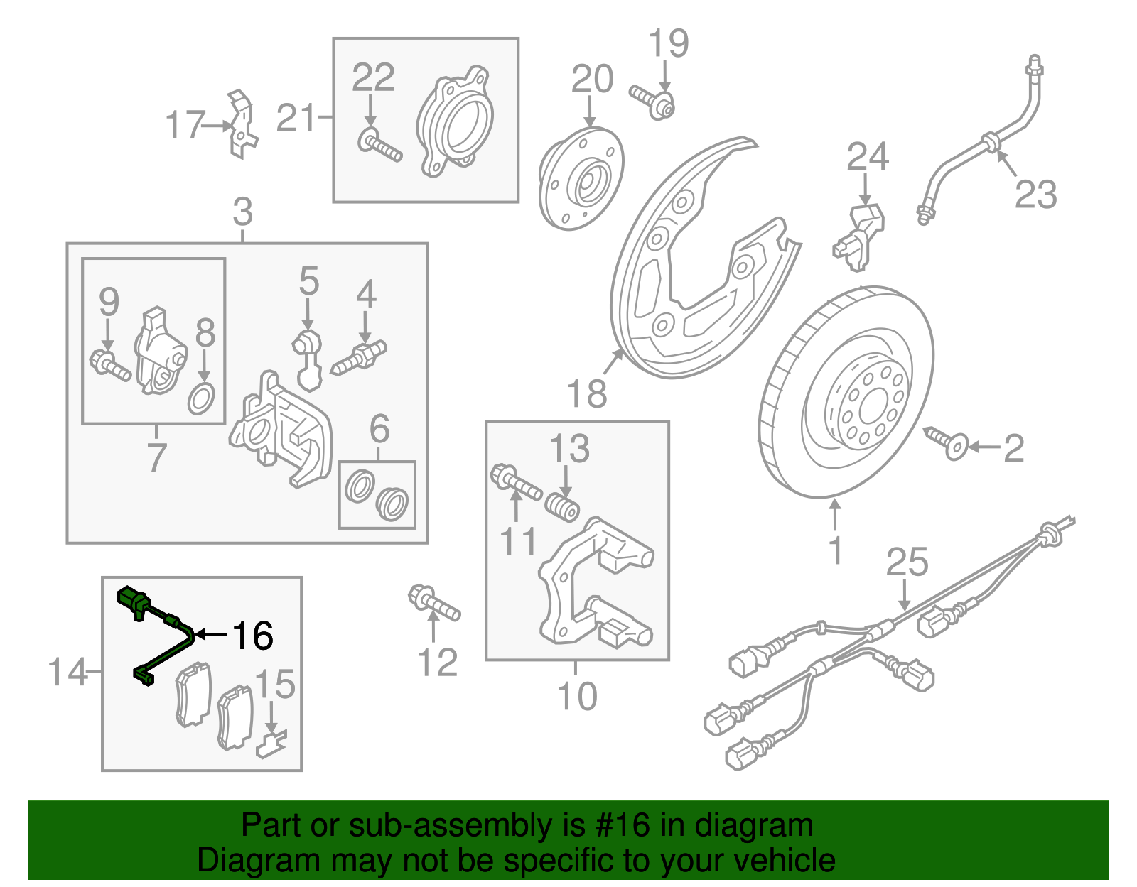 2012-2018 Audi Wear Indicator 4G0-615-121 | Audi USA Parts