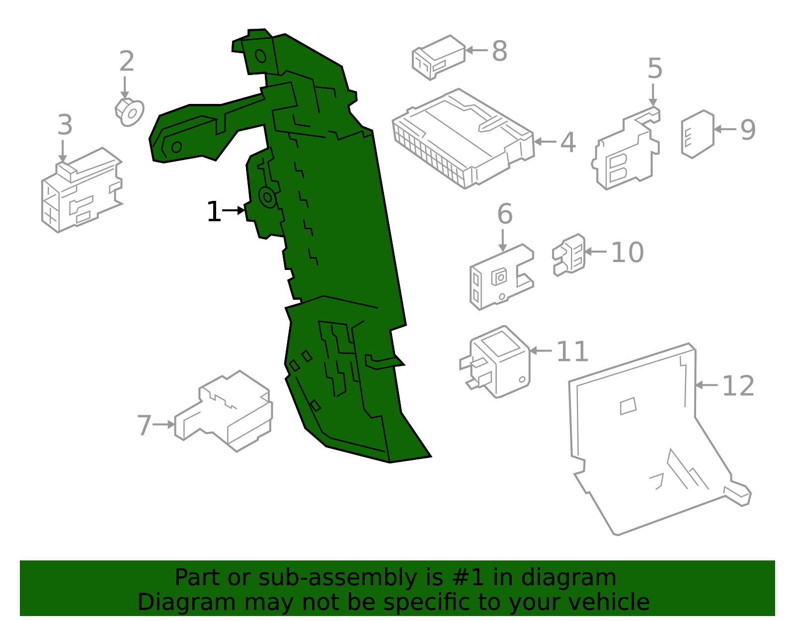 4N0-971-845-L - High-Quality Fuse and Relay Center Bracket for 2019 ...
