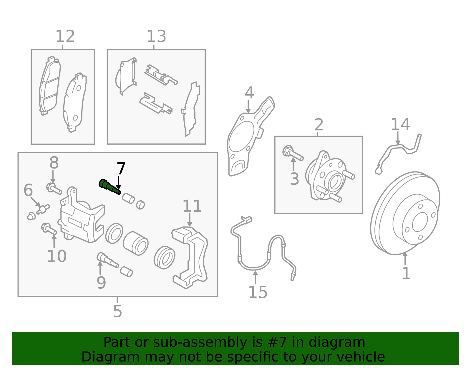 44140-0V700 - Disc Brake Caliper Pin 2000-2025 Nissan | Official Nissan ...