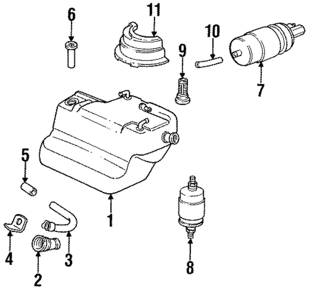 1984-1991 Porsche Fuel Pump 944-608-102-04 | Gaudin Porsche Parts
