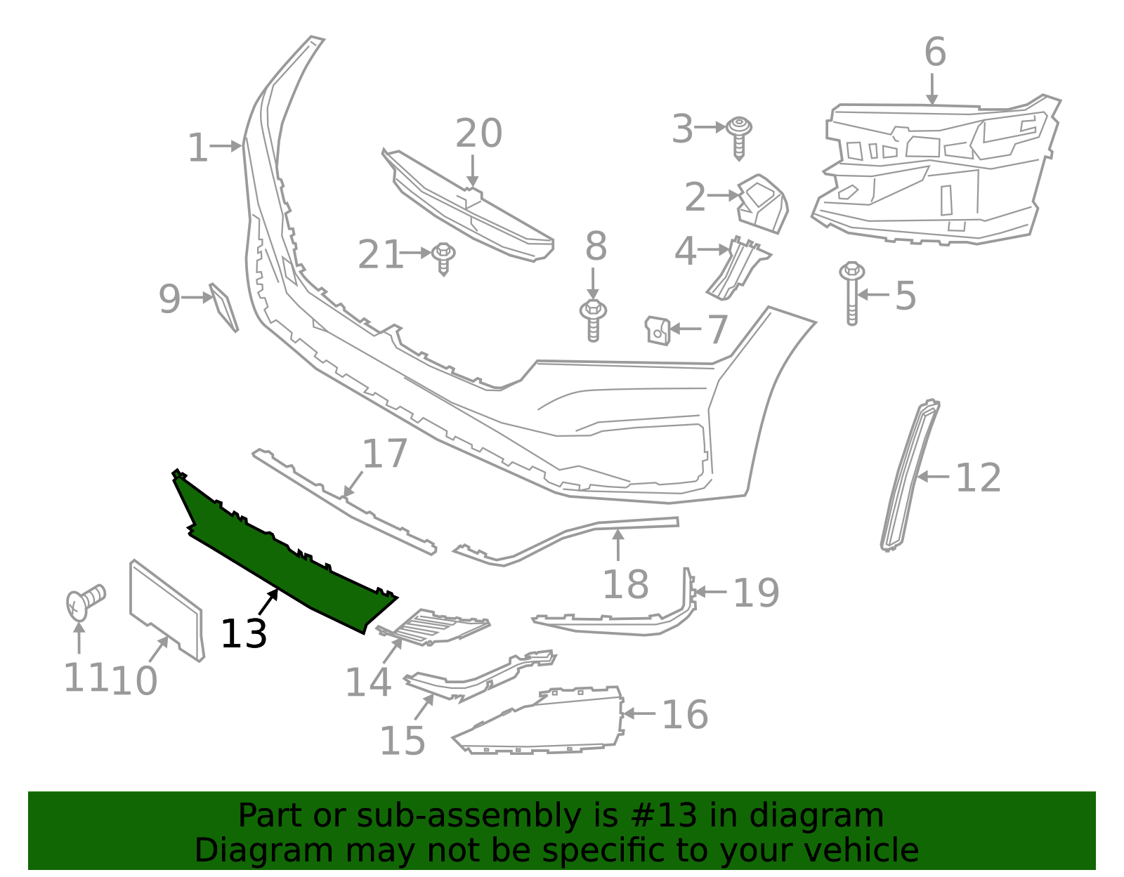 Genuine BMW 51-11-7-475-115 | Lower Grille | FREE Shipping on Most ...