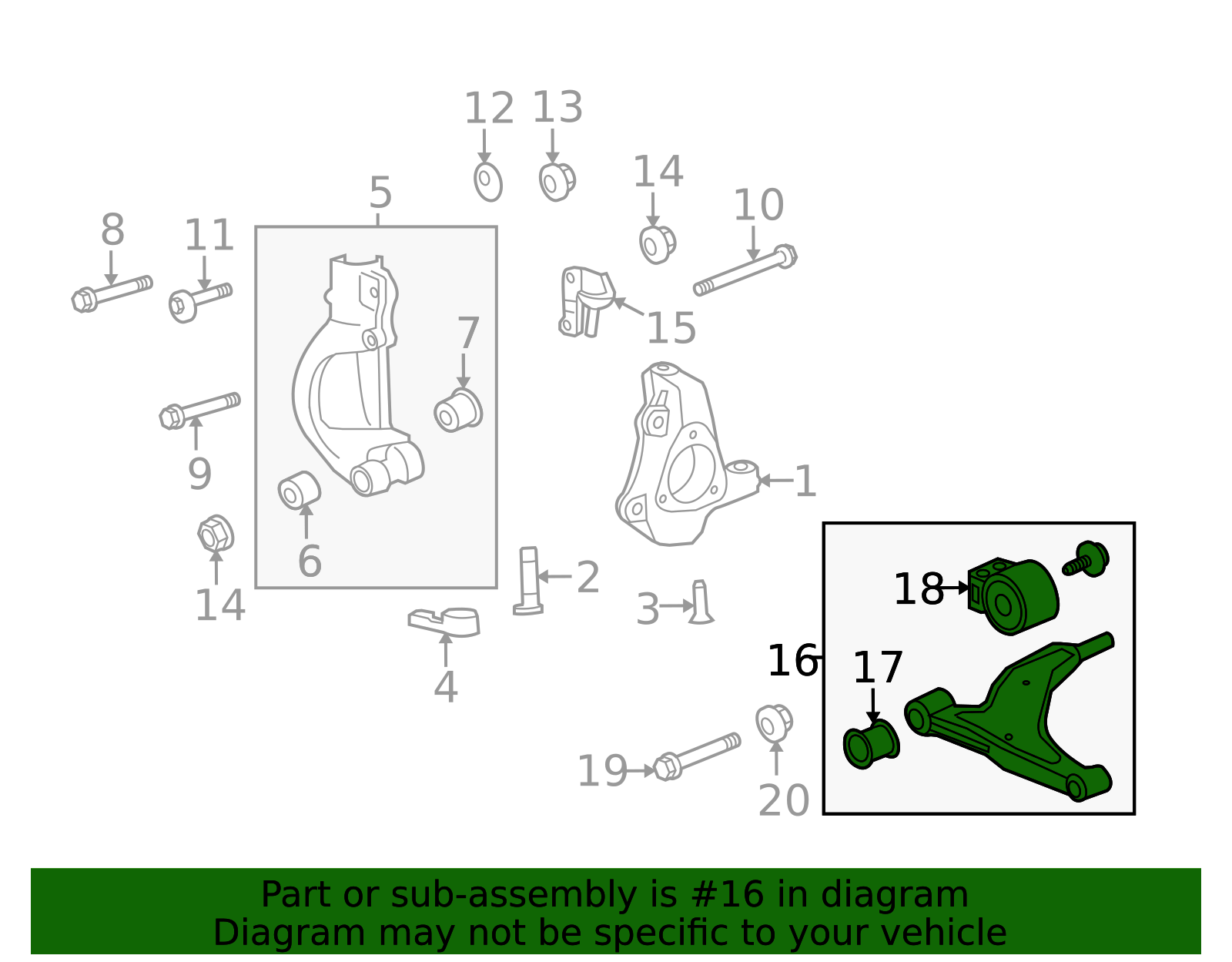 Front Passenger Side Lower Control Arm 22779072 | Capital Chevy Parts