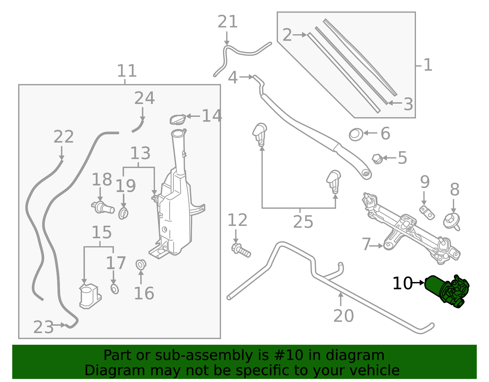 98110-C5500 - High-Quality Windshield Wiper Motor for 2019-2025 Hyundai ...