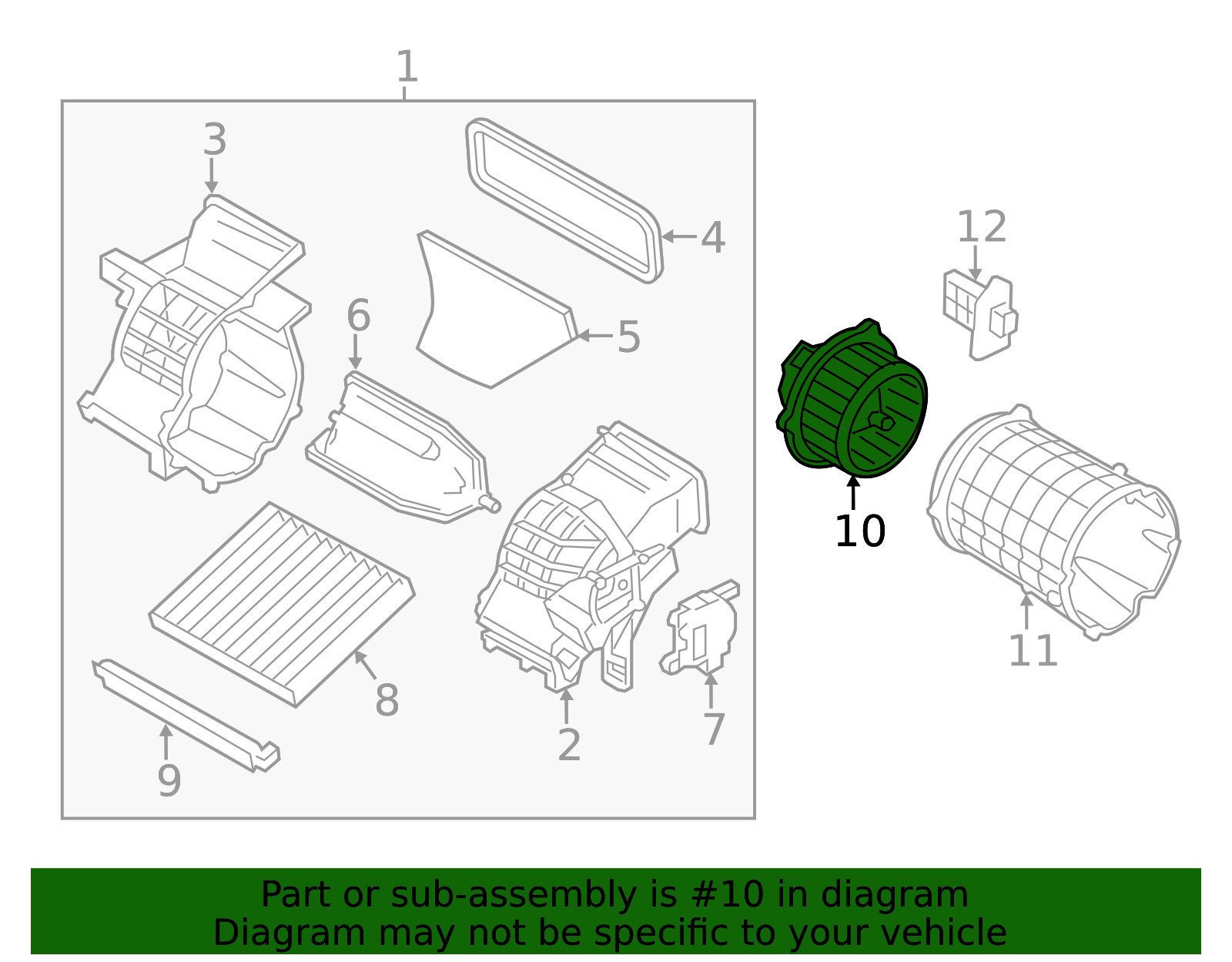 97111-1W100 - Blower Motor 2012-2017 Kia Rio | Kia.Parts Store