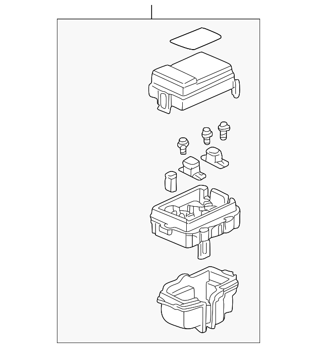 38230-S2A-A11 - Box Assembly Sub-Fuse - 2004 2005 Honda S2000 | Genuine ...