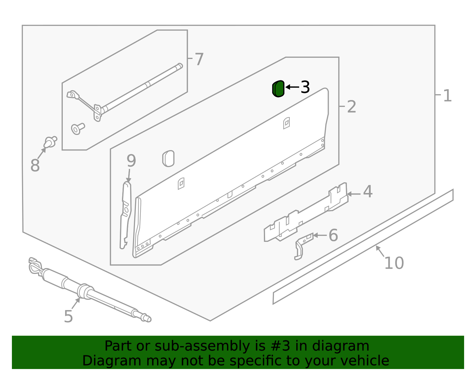 LR082325 - High-Quality Liftgate Bump Stop for 2017-2023 Land Rover ...