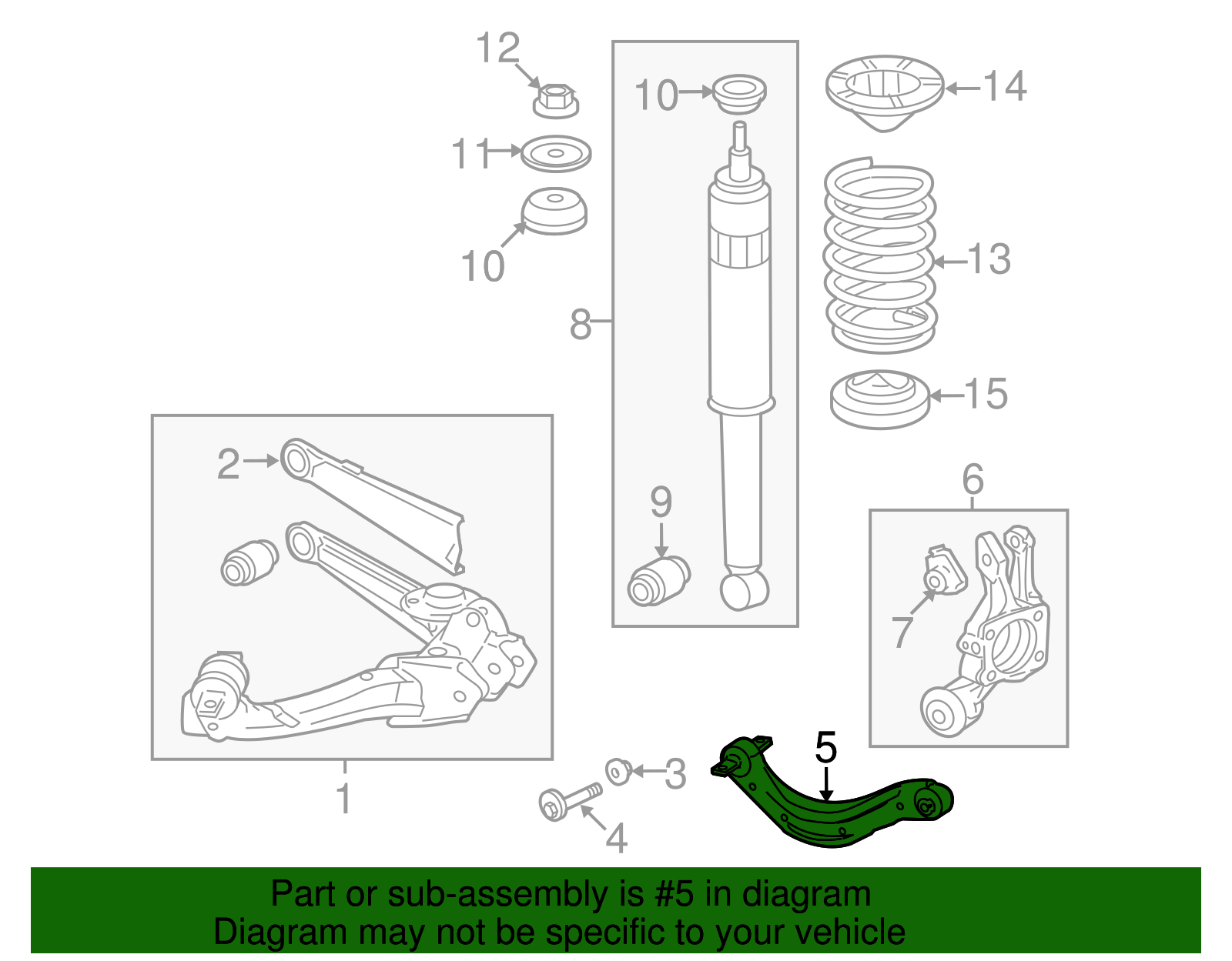 2012 Honda Civic Upper Control Arm 52510-TR0-A01 | OEM Parts Online
