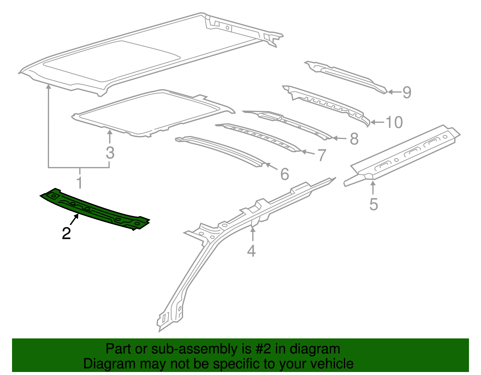 2018-2024 Ford Windshield Header JL1Z-7803410-A | Miracle Ford Parts