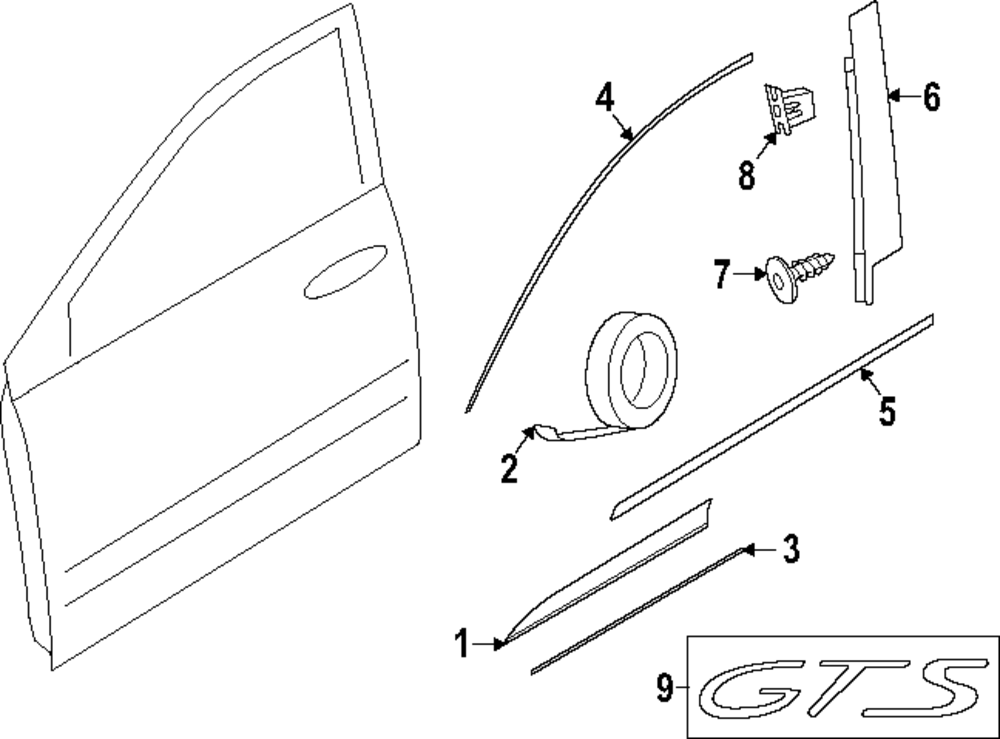 2015-2025 Porsche Macan Window Molding 95B-853-985-B-A78 | Sunset ...