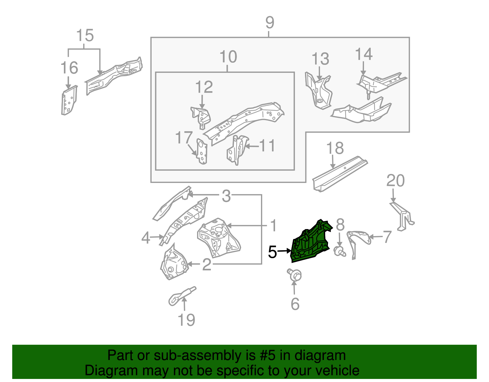 2003-2007 Nissan Murano Splash Shield - Passenger Side (RH) 64838-CA000 ...