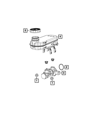 68428495AB - Brake Master Cylinder 2014-2025 Ram | The Official Mopar ...