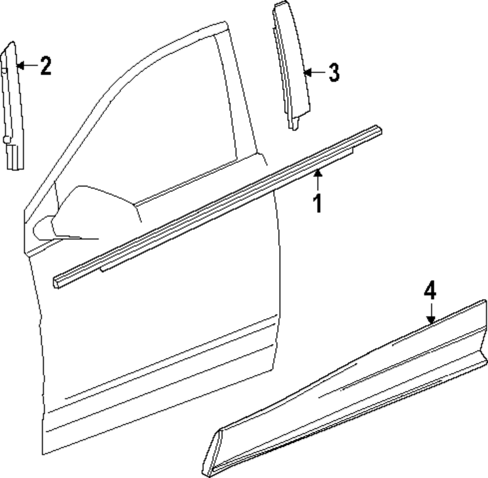 2024-2025 Chevrolet Equinox EV Body Side Molding 86797581 | GM Parts Center