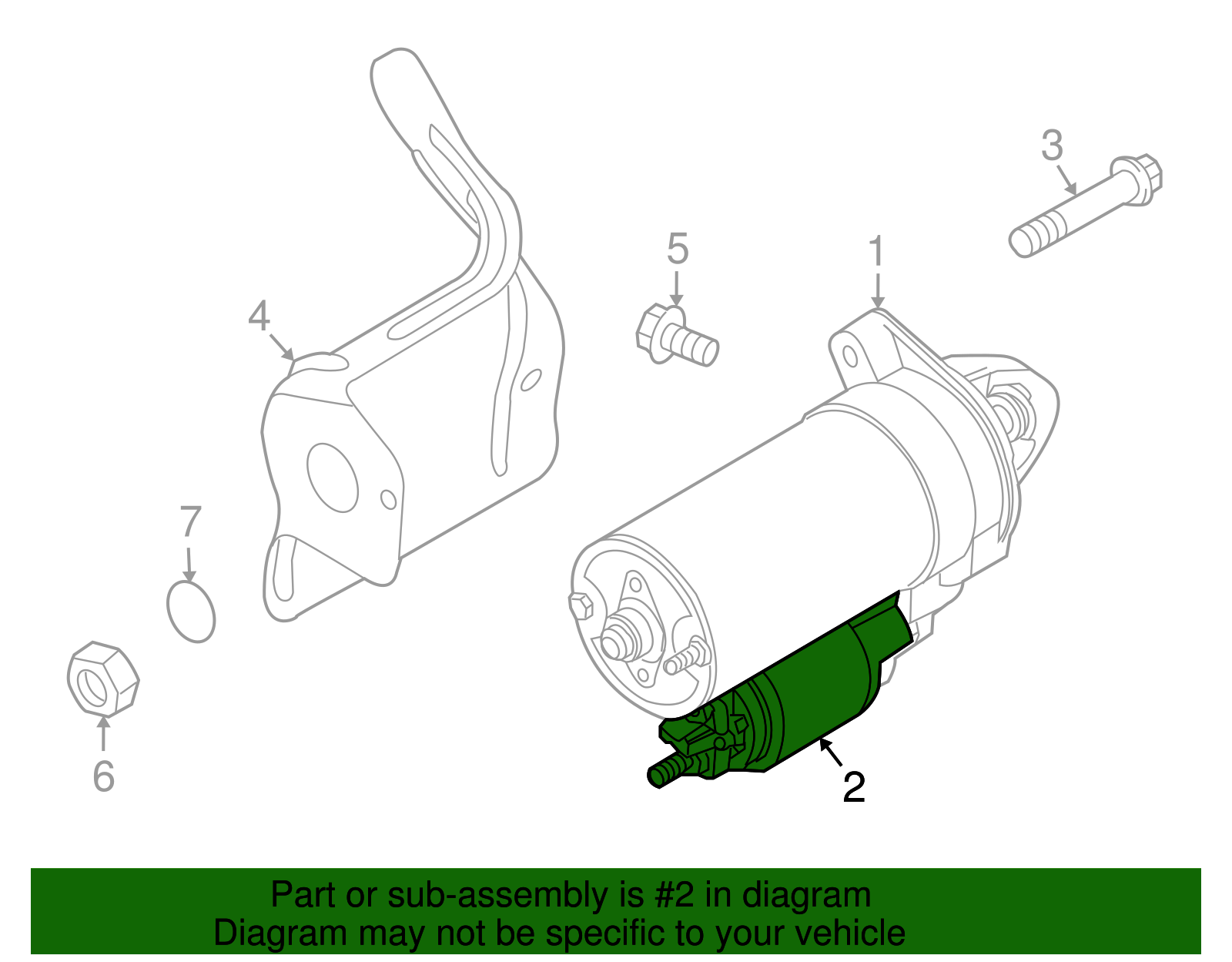 2011-2016 BMW | Starter Solenoid | 12417616501 | BMW OEM Parts Store