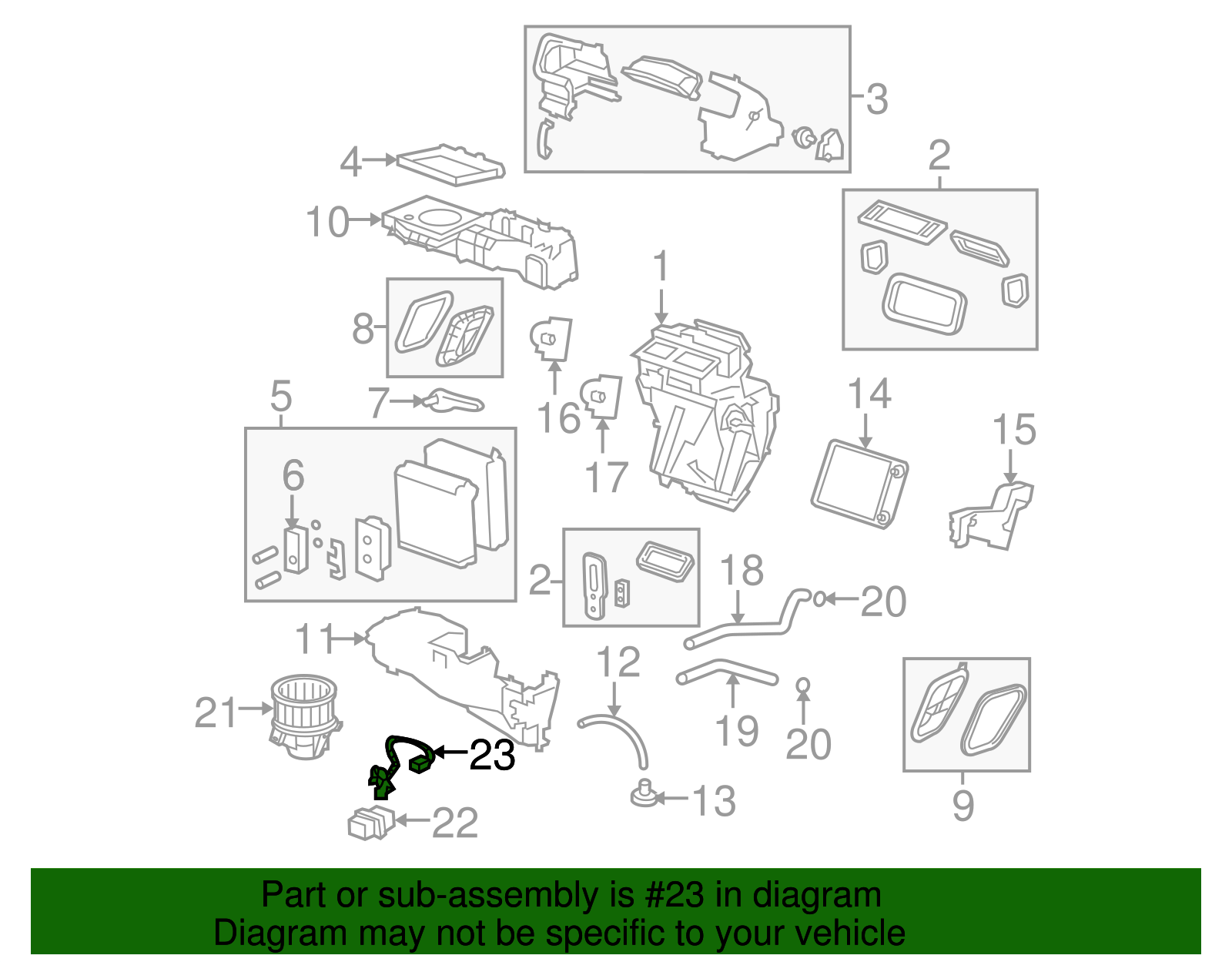 2007-2013 GM Air Conditioning Wiring Harness 25786424 | Capital Chevy Parts