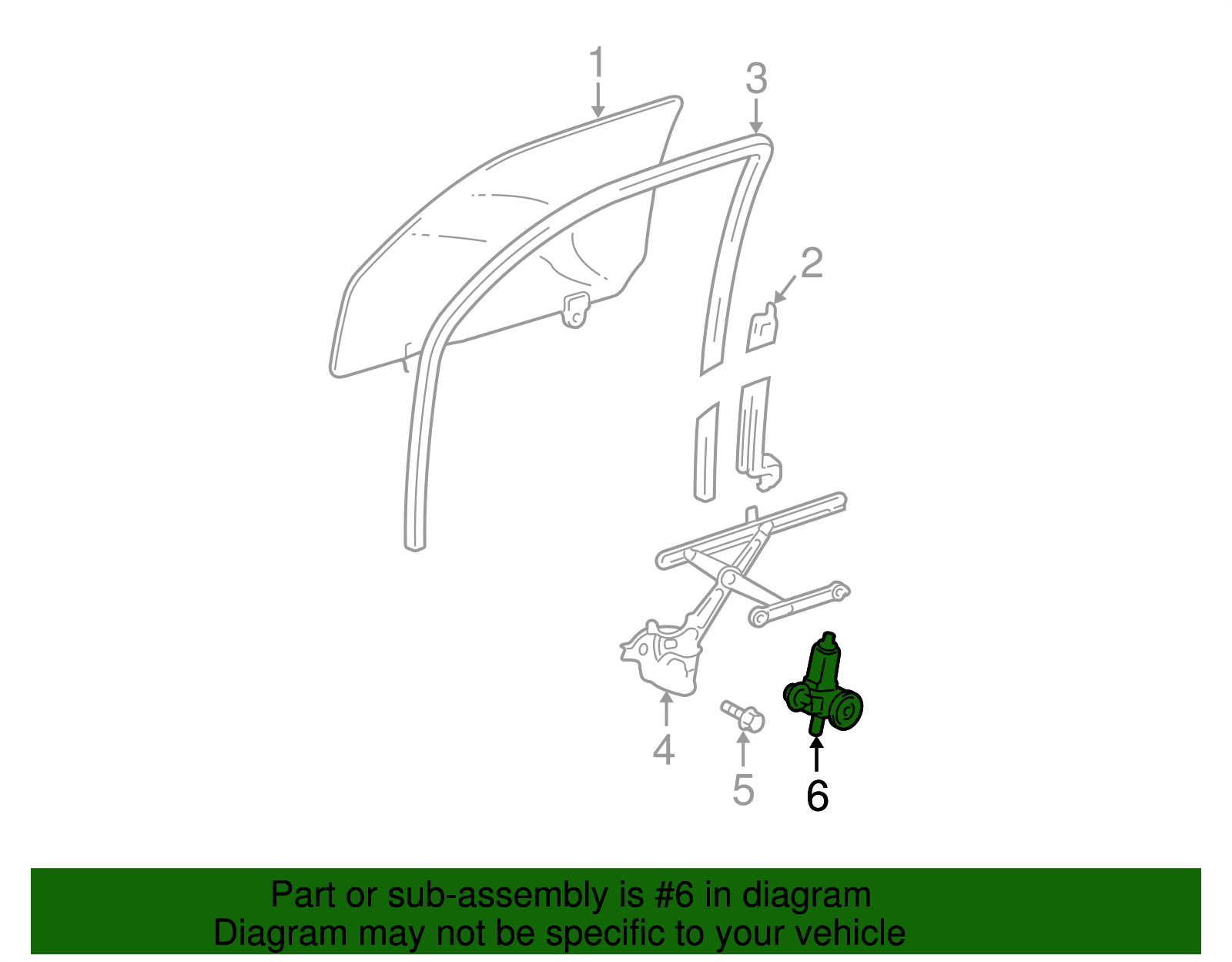 2003-2014 Toyota 2003-2014 Toyota - Window Motor 85720-AE020 | Sparks Parts