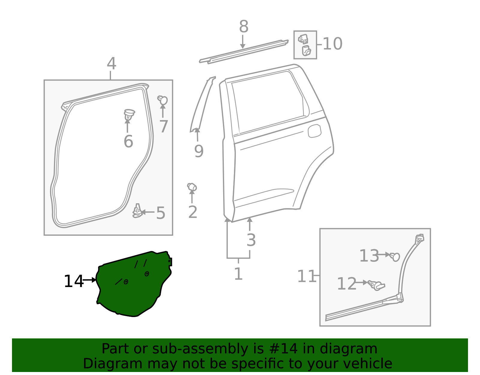 67842-0C090 - High-Quality Door Water Deflector for 2008-2022 Toyota ...