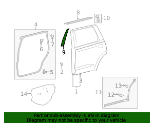 Genuine Official Toyota Black Out Tape part# 75923-0C020 for 2007-2022 ...