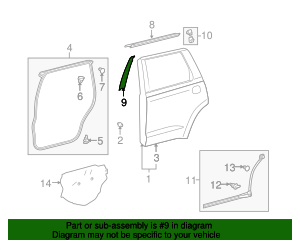 75923-0C020 - Black Out Tape - 2007-2020 Toyota | Nucar Toyota Parts