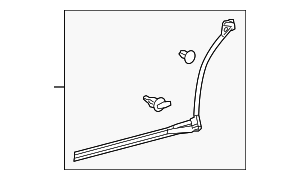 Genuine Toyota Lower Weather-Strip part# 67888-0C050 for 2008-2022 ...