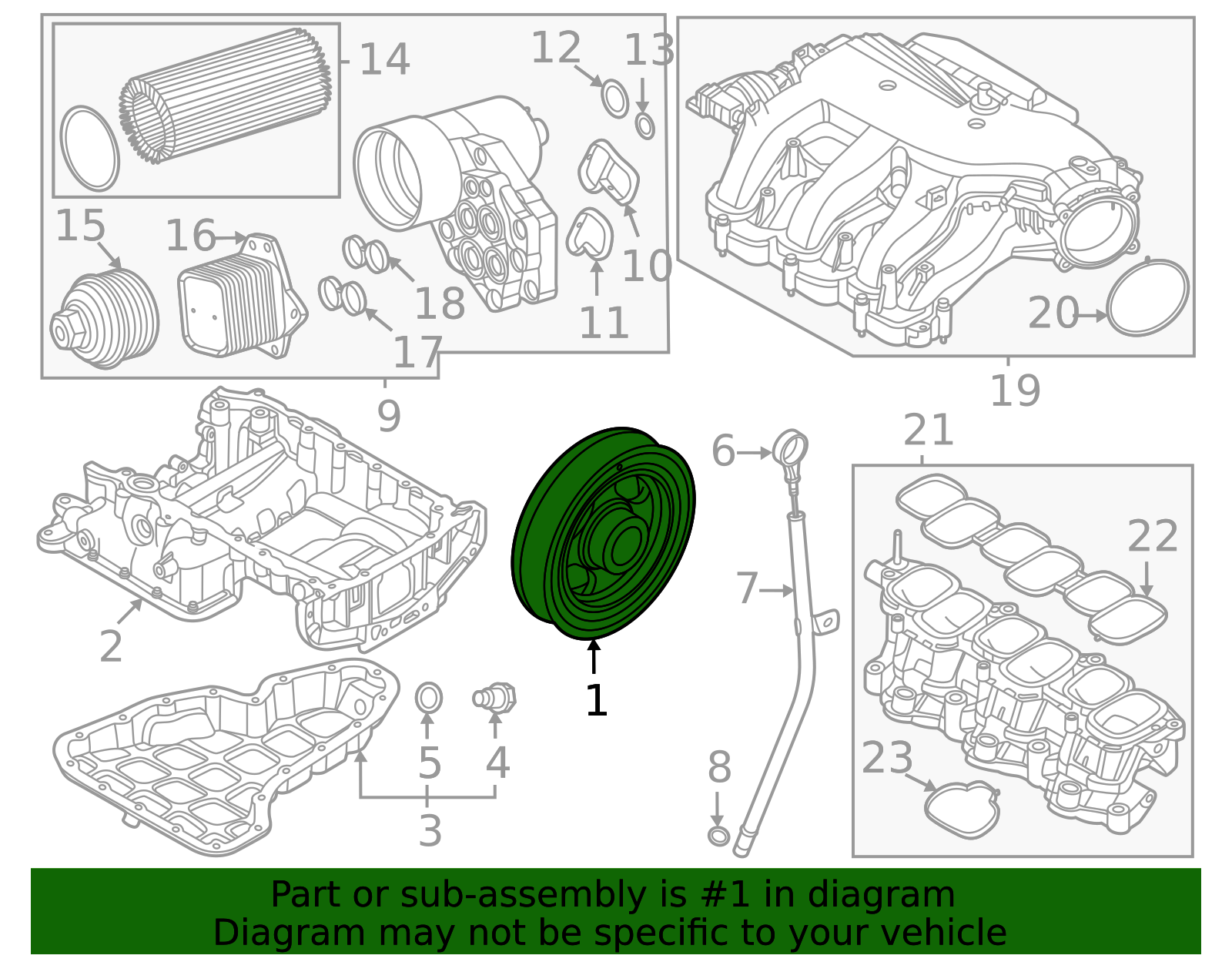 23124-3N001 - Crankshaft Pulley 2022-2025 Kia Carnival | Kia.Parts Store
