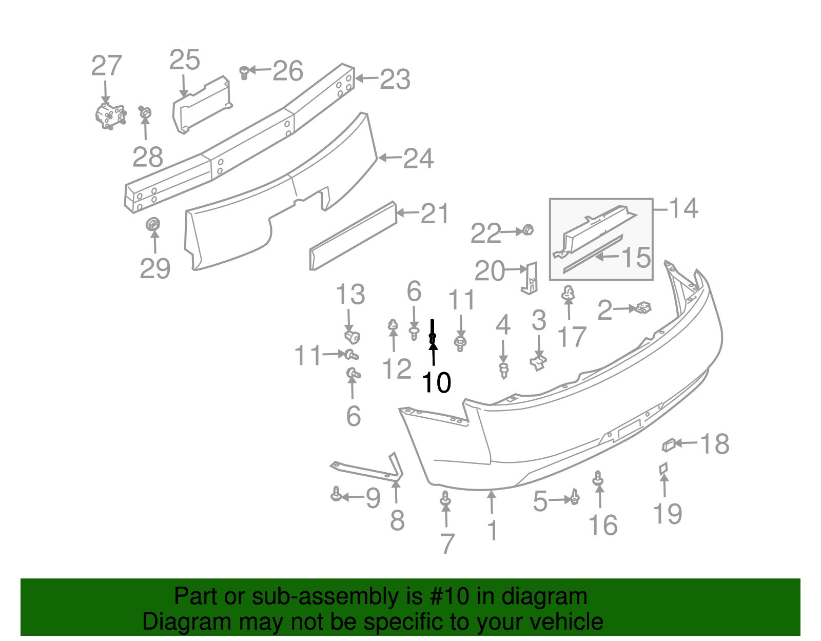 68399-AD000 - Bumper Cover Rivet 2002-2007 Infiniti | Infiniti of ...