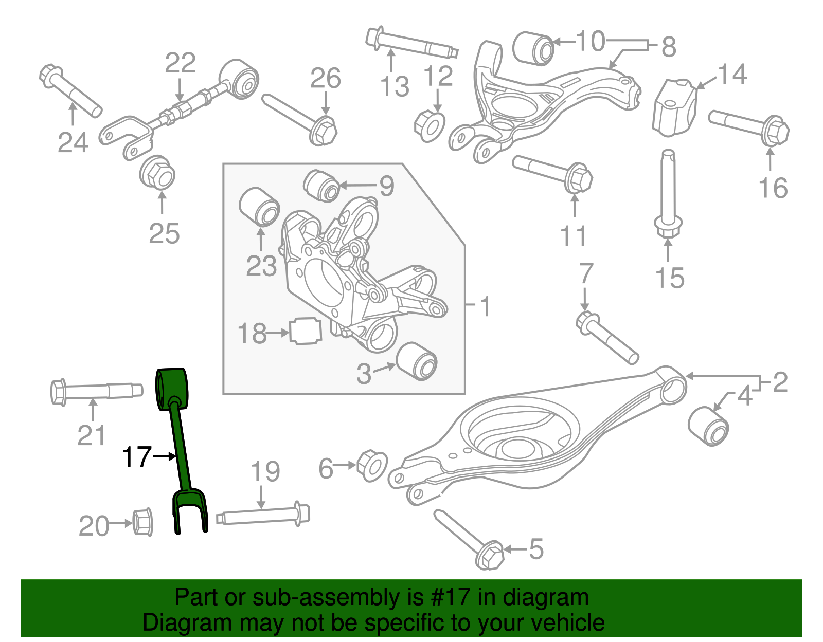 BB5Z-5500-A - Trailing Arm 2011-2019 Ford | Ford Parts Center