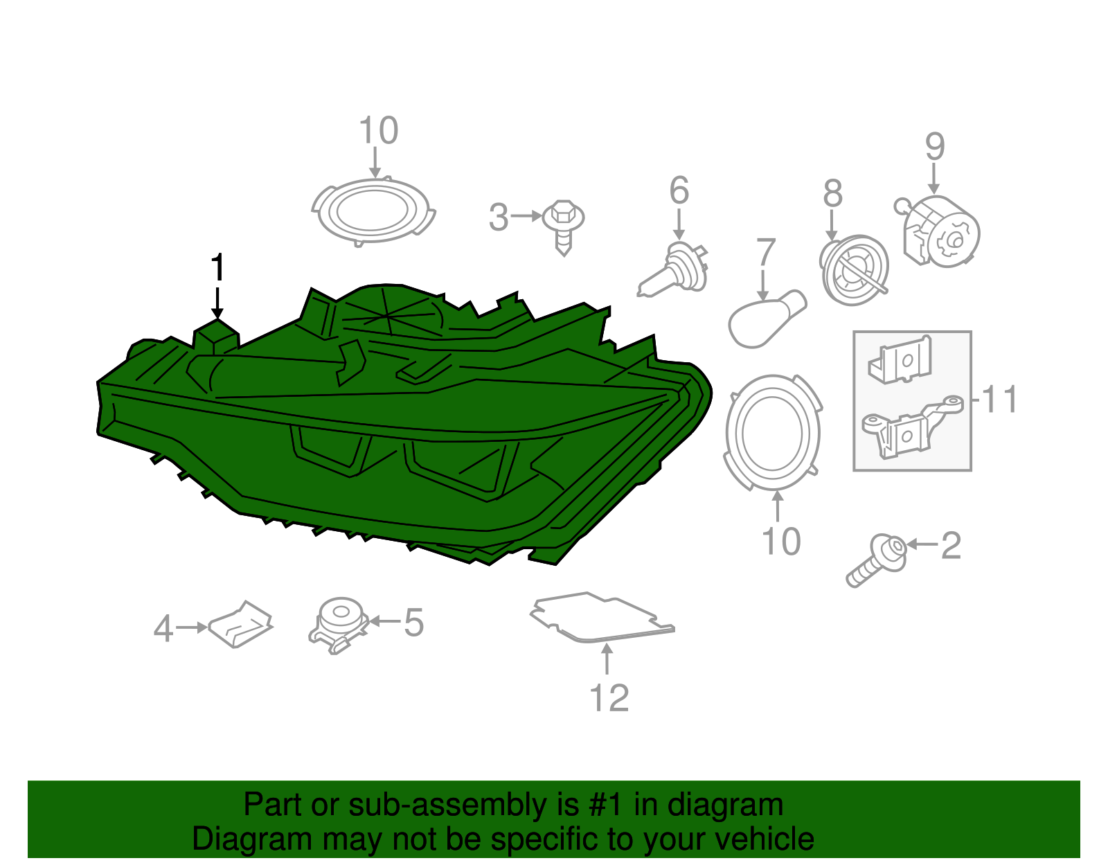 63117365599 - 2016-2019 BMW Headlamp Housing (63-11-7-365-599) | BMW of ...