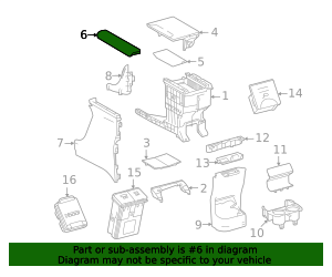 2025 Toyota Sienna Console Armrest 58920-08020-B7 | Toyota Parts Express