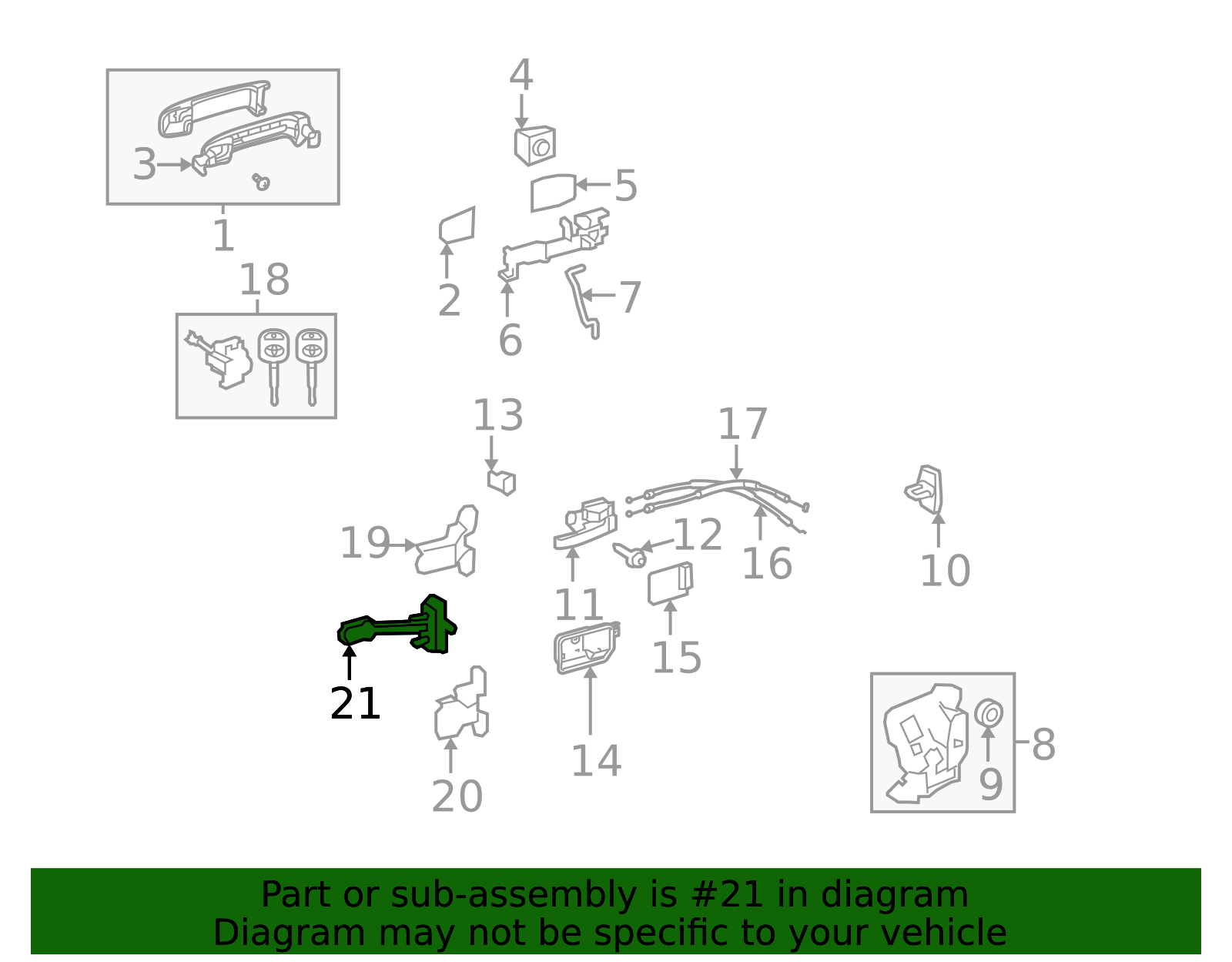 68620-0C023 - Door Check (Left, Front) - 2007-2022 Toyota | OEM Genuine ...