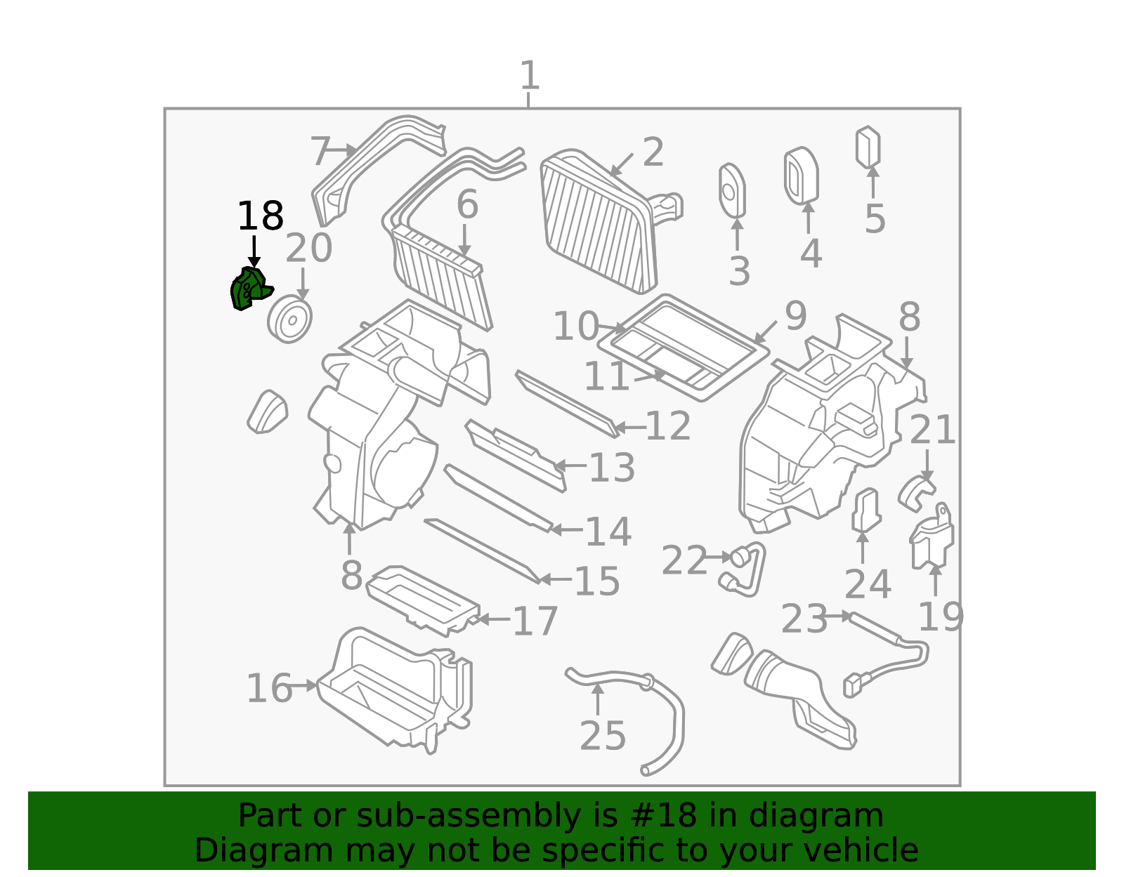 97154-2G000 - HVAC Floor Mode Door Actuator 2006-2010 Kia | Kia.Parts Store