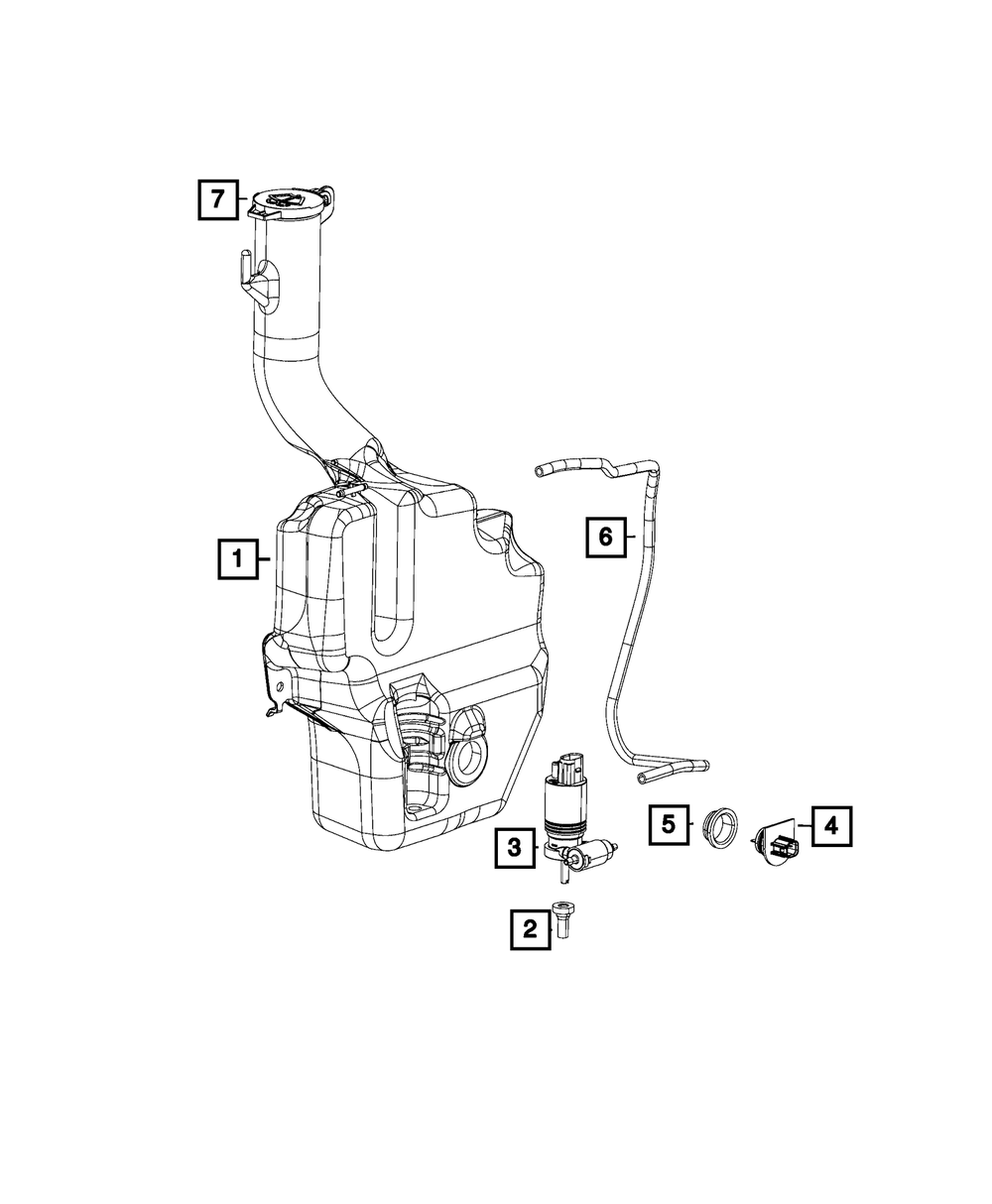 Jeep Mopar Washer Pump - BEST PRICE AT JEEPS ARE US | Mopar Genuine Parts