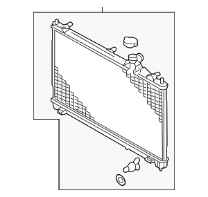 2014-2020 Mitsubishi Advantage Select™ Radiator,2.0L MZ691047 ...