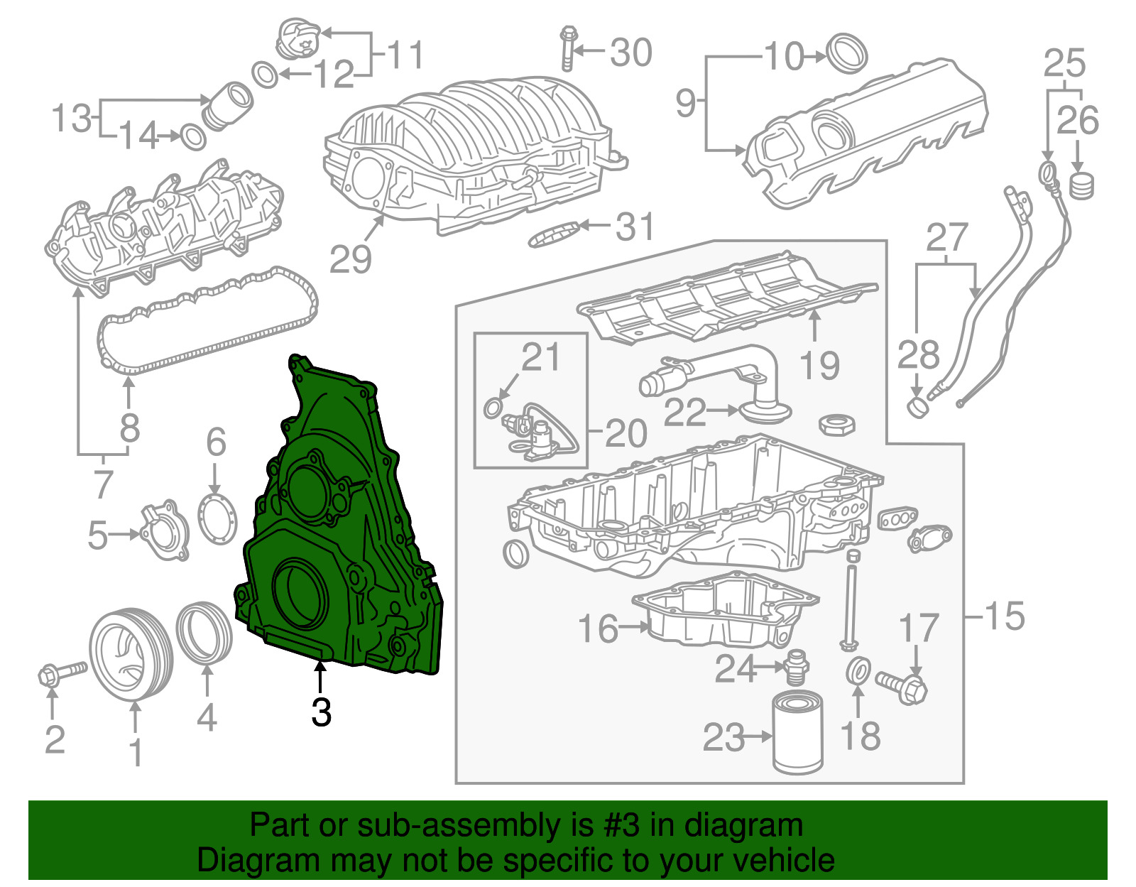 2016-2018 GM Front Engine Cover 12652364 | Capital Chevy Parts
