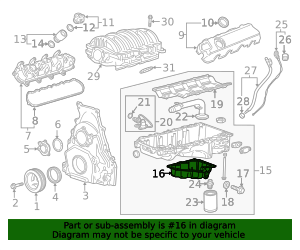 GM Parts | Lower Engine Oil Pan Part# 12669909 | GM Parts Store