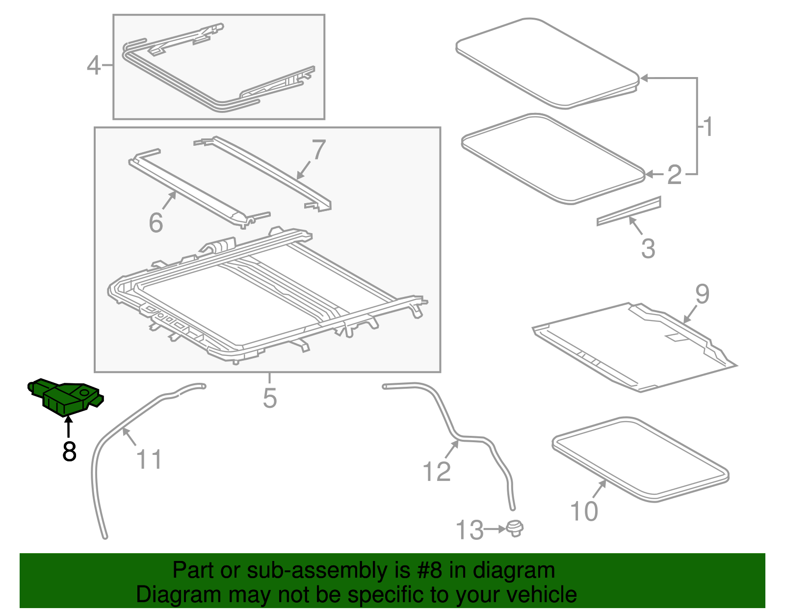 2013-2018 Toyota RAV4 Motor 63260-0R030 | Toyota Parts Center