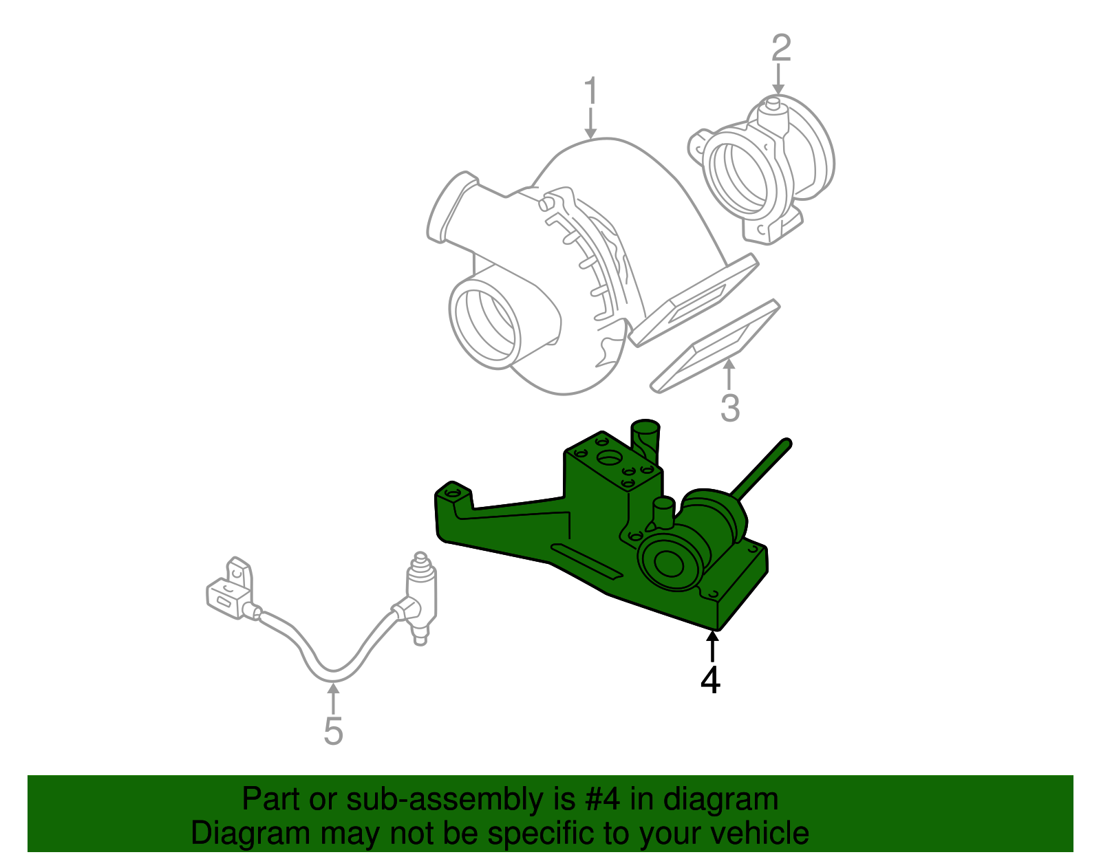 1999-2003 Ford Turbocharger Bracket F81Z-6N639-CARM | TascaParts.com