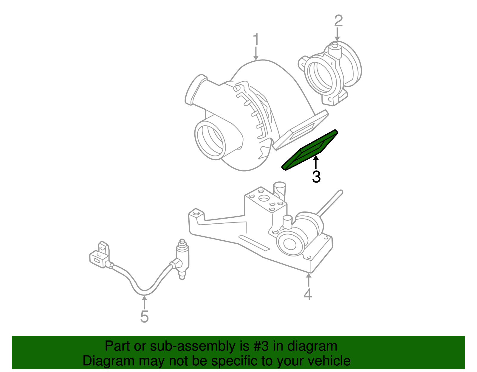 F4TZ-6N640-B - Turbocharger Gasket 1994-2003 Ford | Ford Parts Center