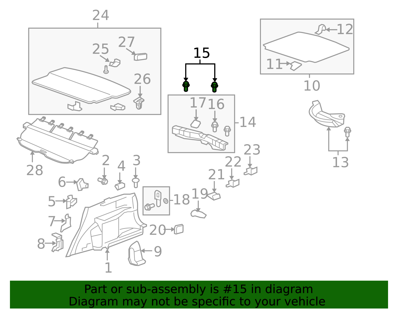 91550-S50-000ZY - Trunk Trim Scuff Plate Clip Honda Parts Online