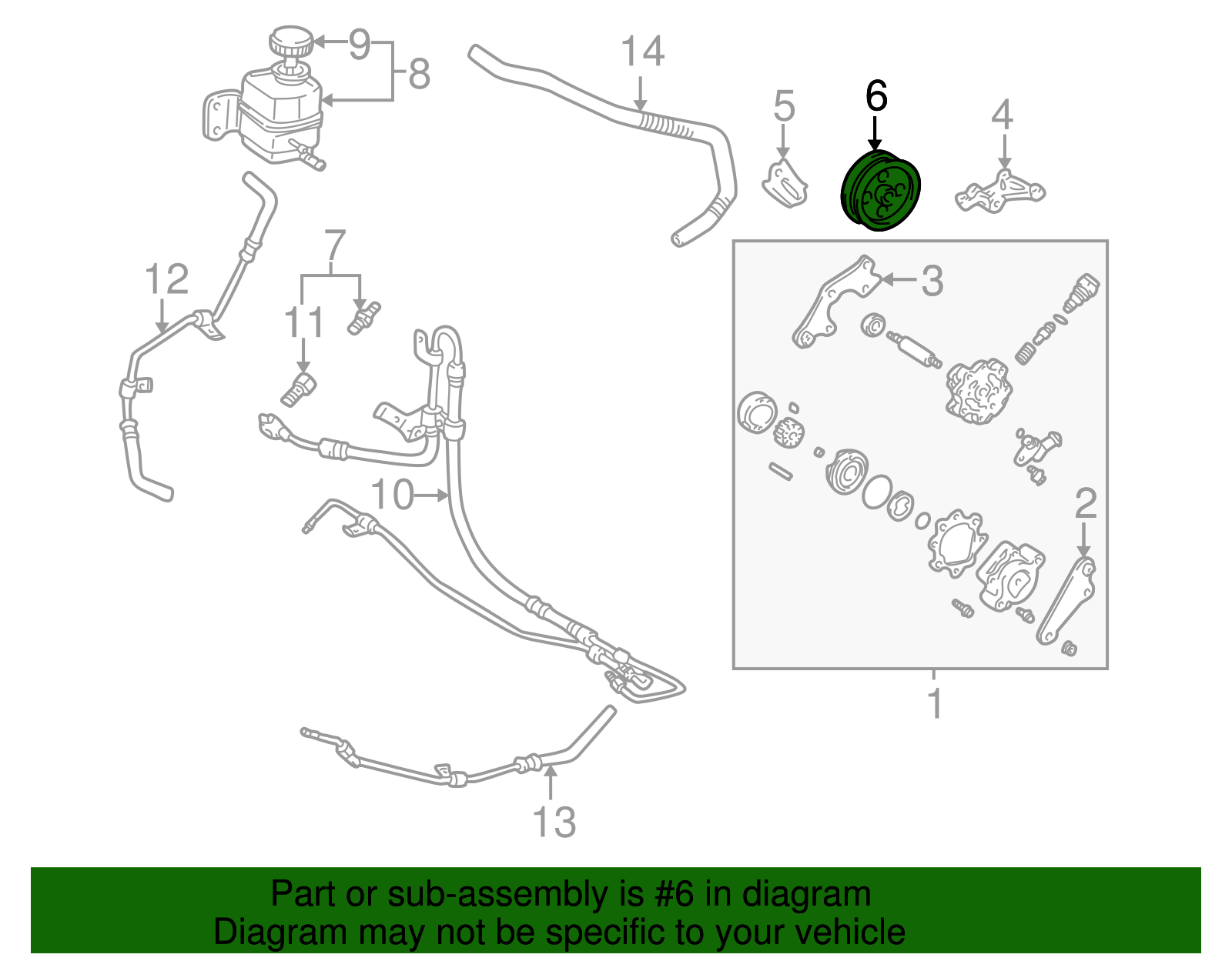 1995-2004 Toyota Pulley 44311-07020 | Toyota Parts Center