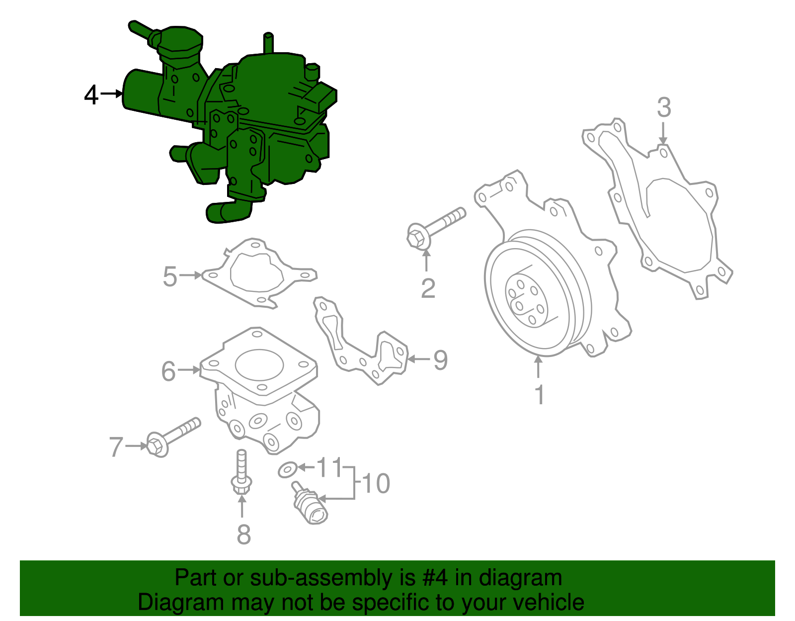 21250-5CA0A - Water Valve 2016-2020 Infiniti | Official INFINITI Parts ...