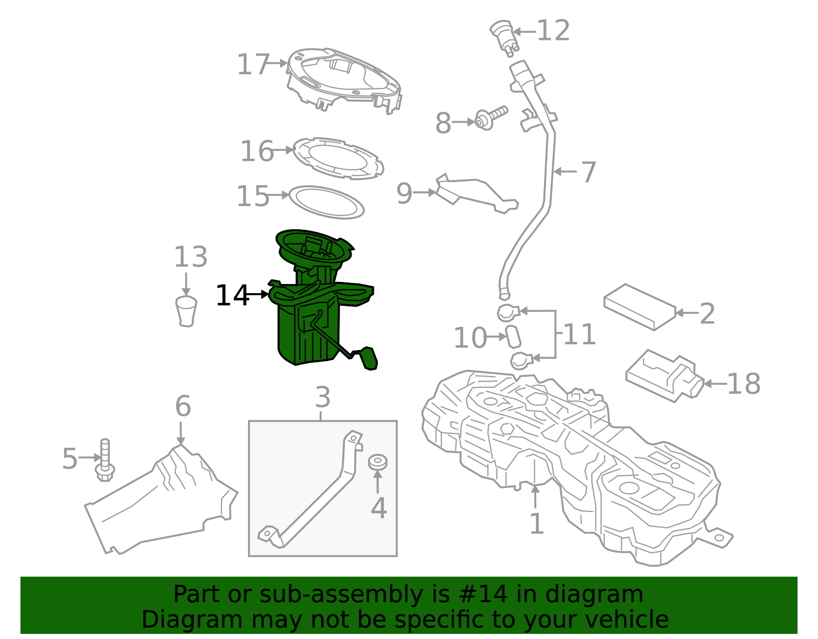 2017-2025 Volvo Fuel Pump 31355907 | Genuine Volvo Replacement Parts