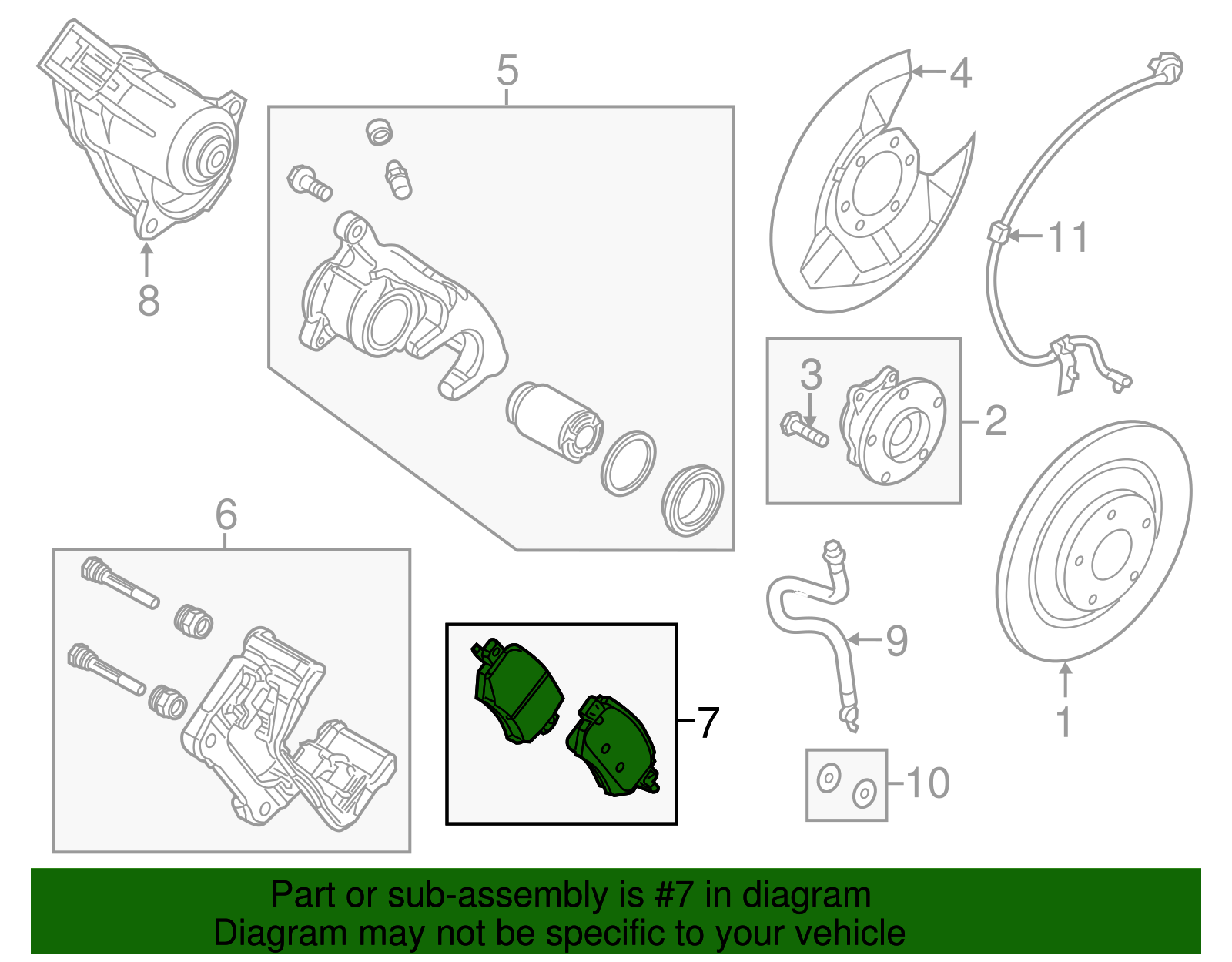 Mazda Parts For 2017-2018 Mazda 3 Brake Pads Rear BAY0-26-43ZB ...
