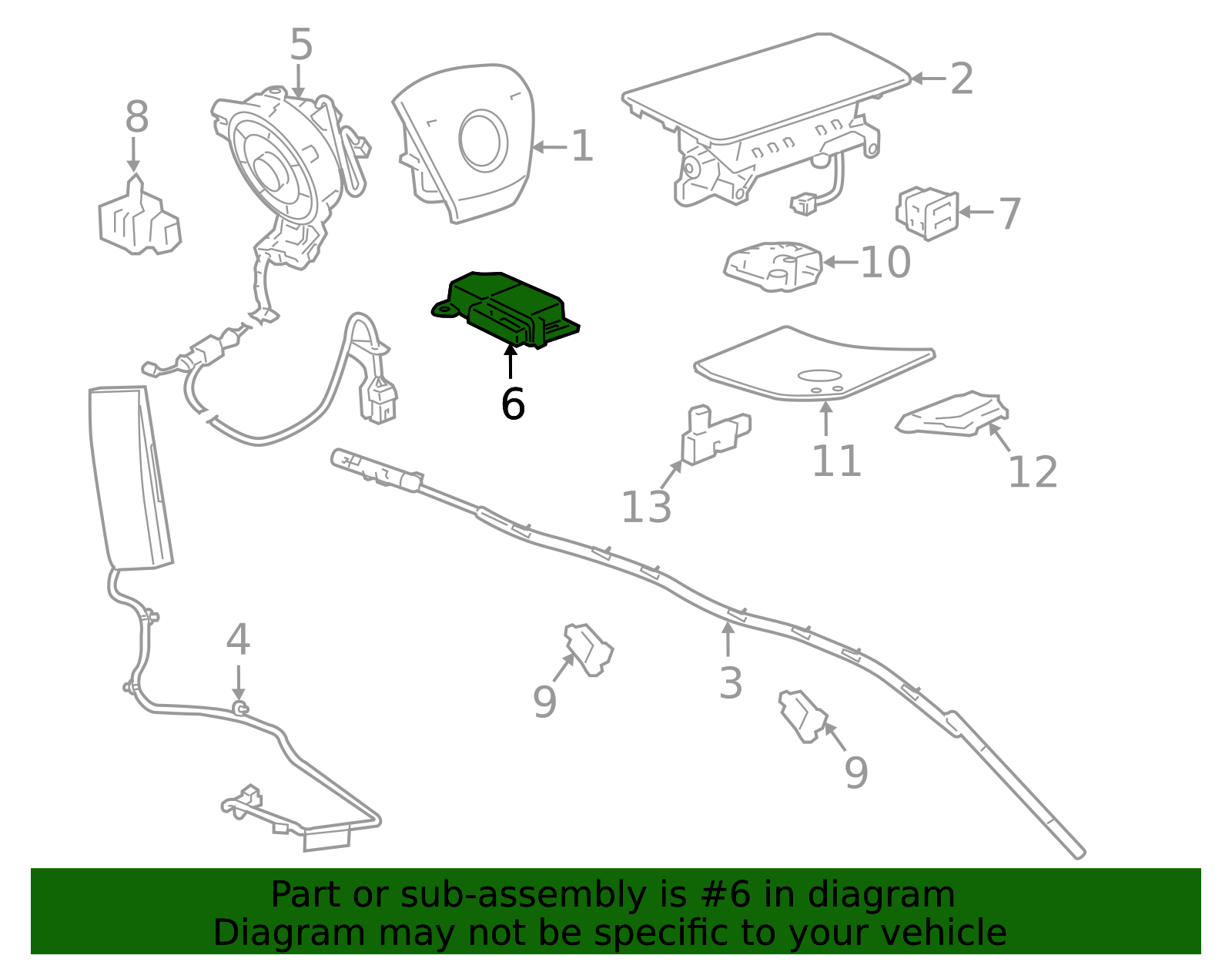 Airbag Sensing and Diagnostic Module 23369684 | Awesome Parts GM