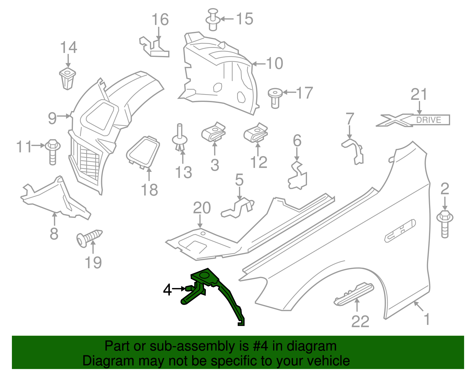 41357230575 - 2010-2017 BMW Front Bracket (41-35-7-230-575) | BMW of ...