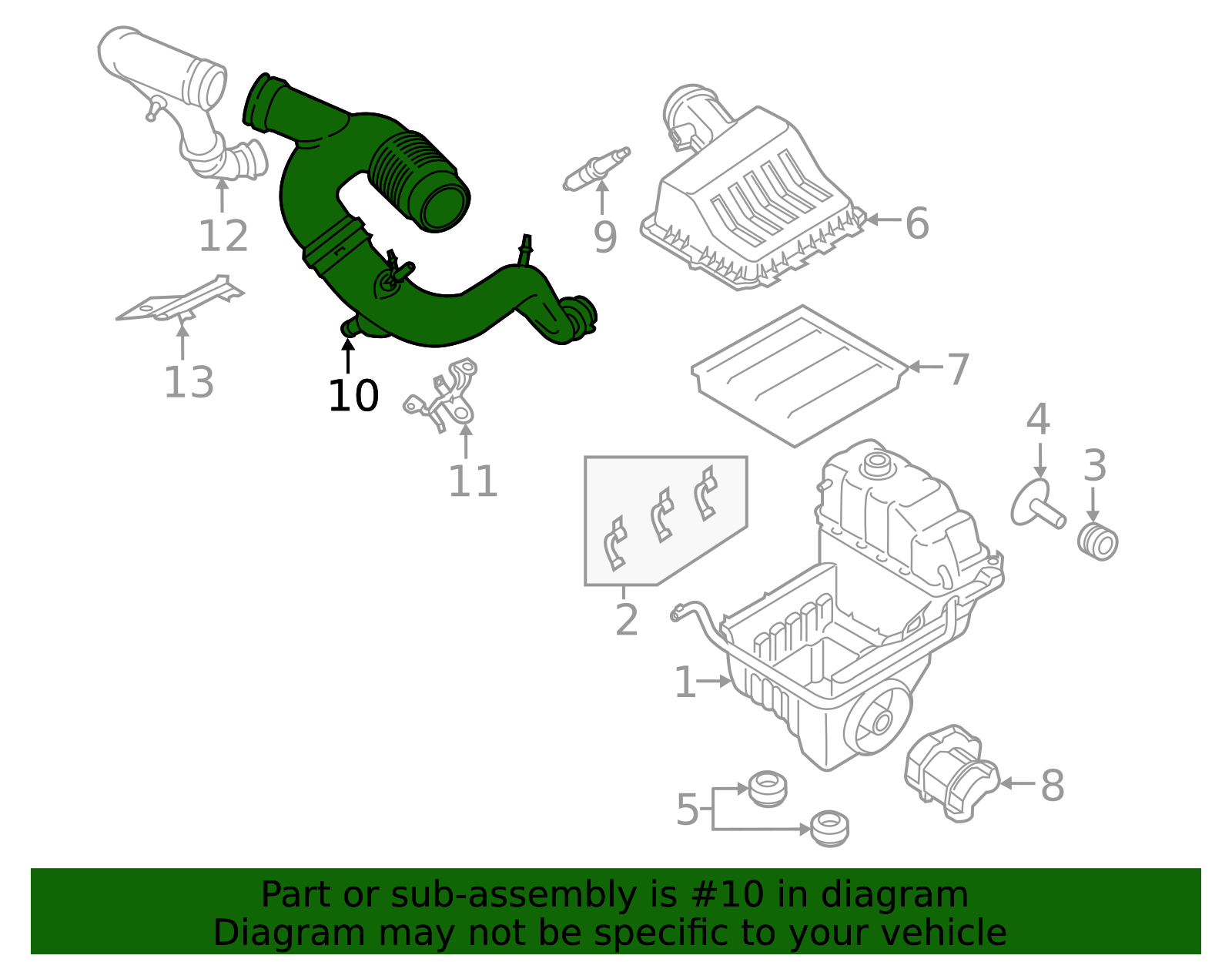 FL1Z-9C623-A - 2015-2017 Ford - Air Tube | My Ford Parts