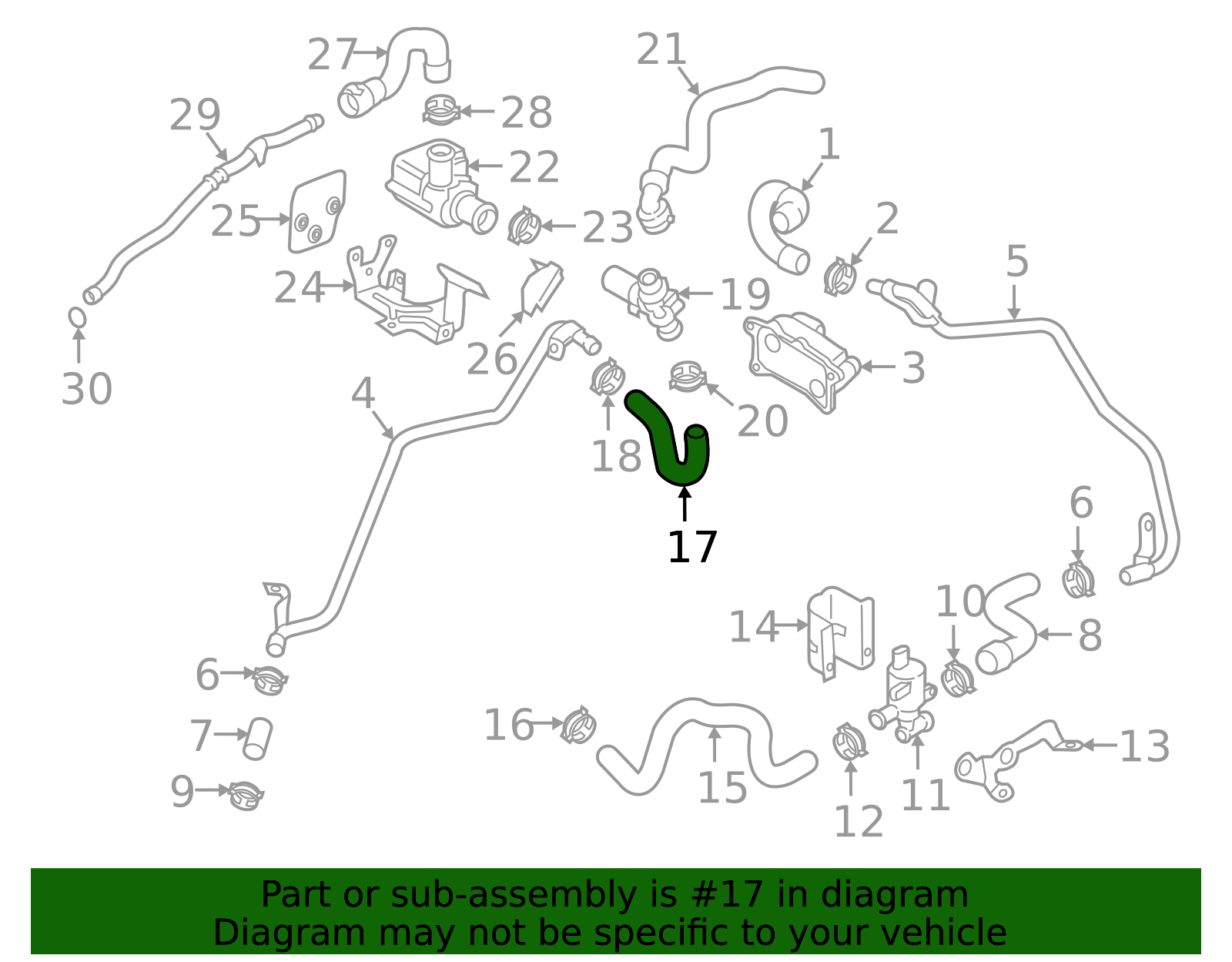 Coolant Hose - Reliable OEM Engine Cooling 4G0-121-445-AS | AutoNation ...