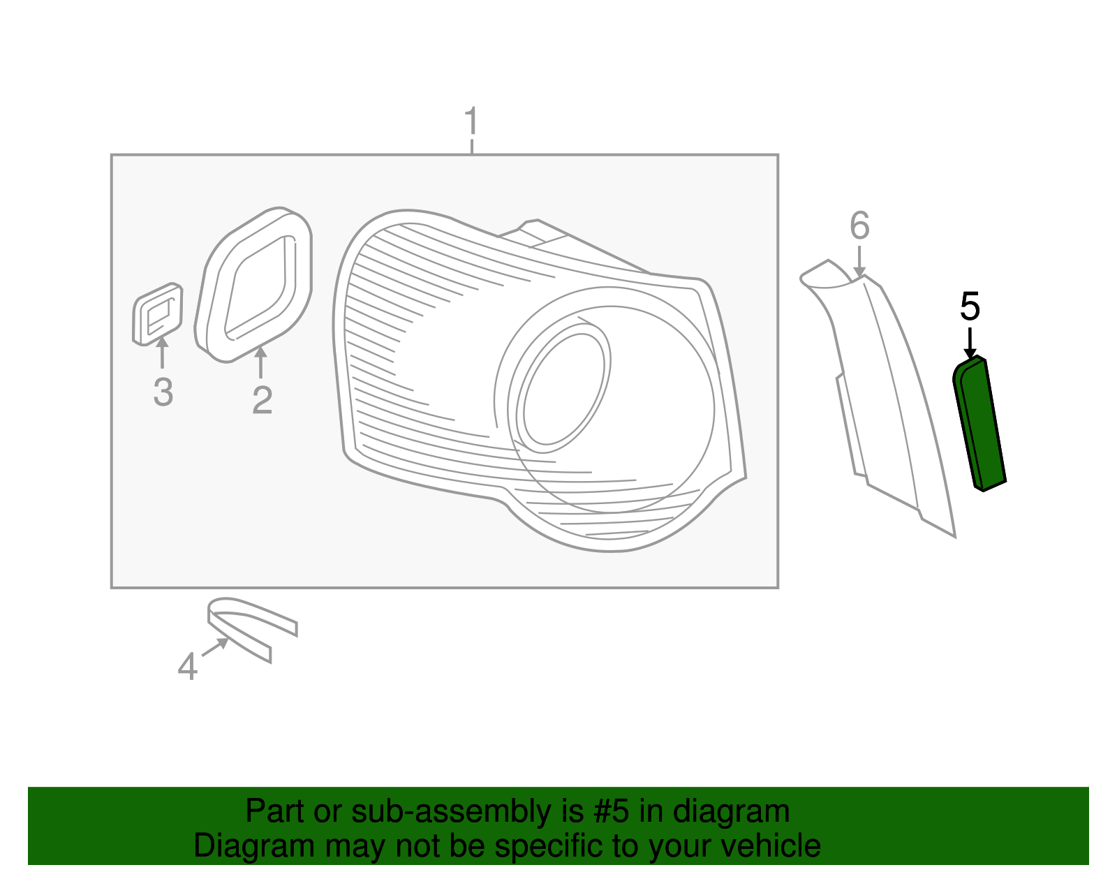 3C9-945-106 - 2007-2010 Volkswagen Passat - Reflector Panel | Order ...