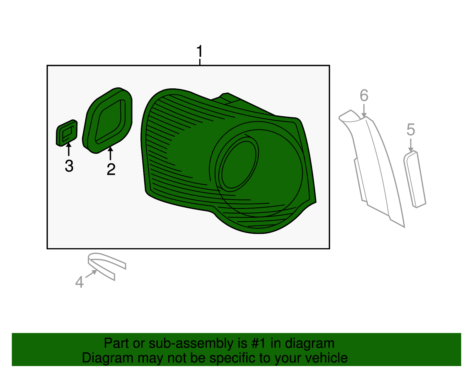 2007-2010 Volkswagen Passat Tail Lamp Assembly 3C9-945-095-P | OEM ...