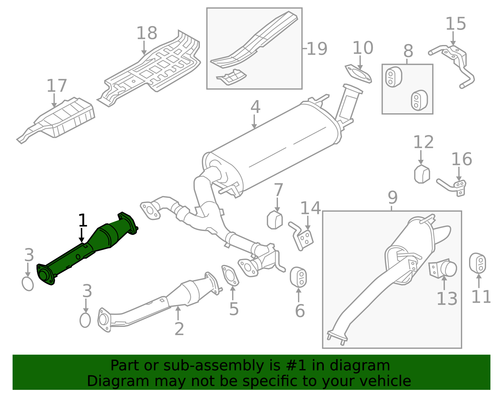 20010-1LA0E - Catalytic Converter 2011-2016 INFINITI | Official ...